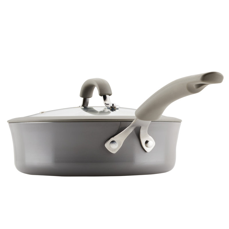 Rachael Ray Cook Create Aluminum Nonstick Saute Pan With Lid 3 Quart